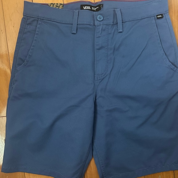 Vans | Shorts | Mens Blue Chino Short | Poshmark